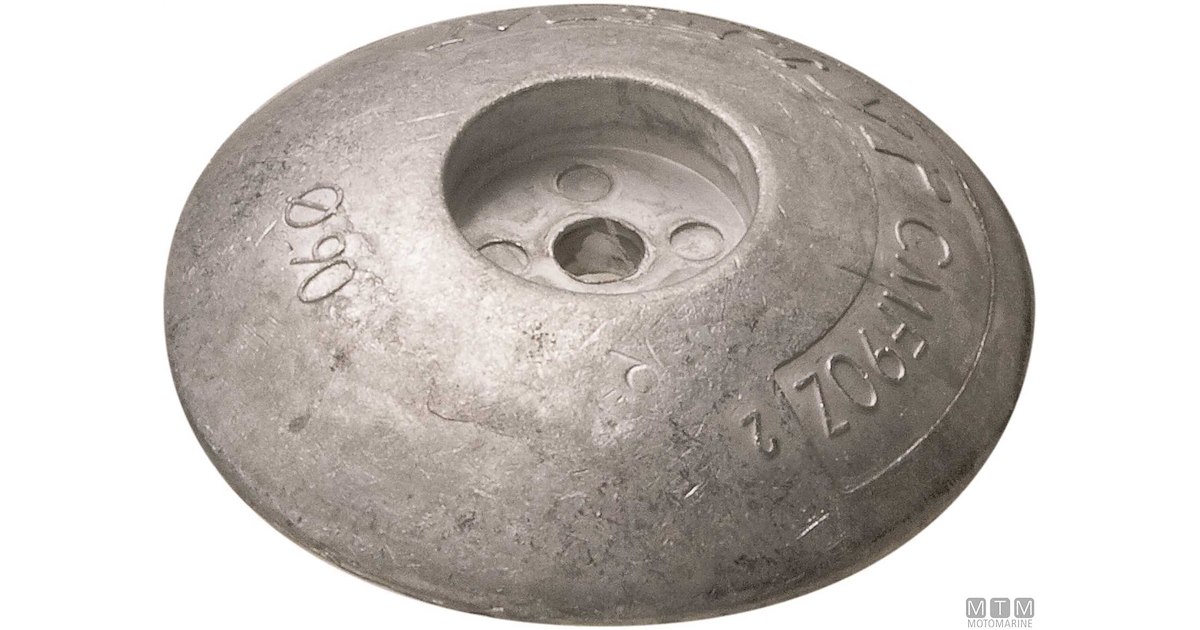 ANODO A FLANGIA D110MM IN ALLUMINIO | Anodi Martyr Per Timoni Carene ...