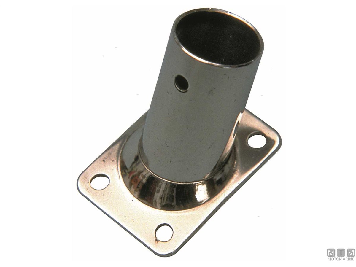 BASE QUADRA 60 D25MM INOX STAMP | Basi E Raccordi In Acciaio Inox Stampato / Base Quadra 60 ...