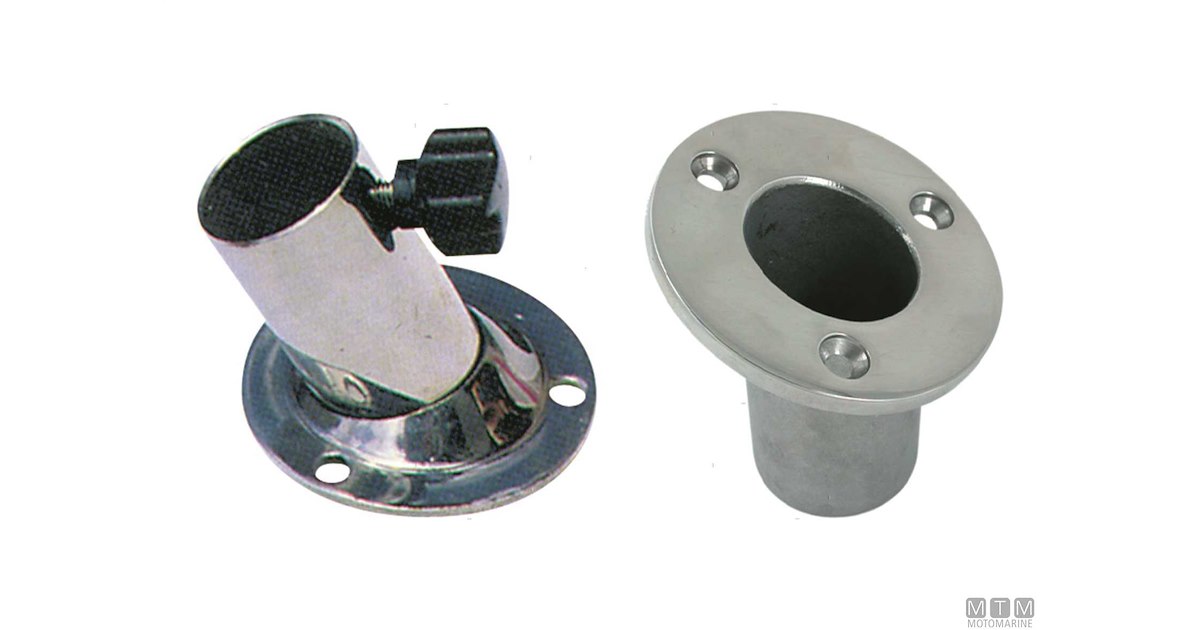 BASE PORTABANDIERA INC D25MM INOX | Aste Portabandiera / Basi Portabandiera in Acciaio Inox ...